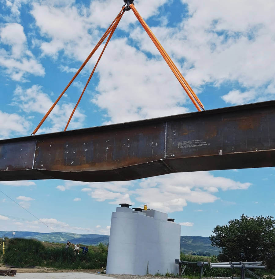Structura metalica tablier pod infrastructura Autostrada Moldovei – SKELA
